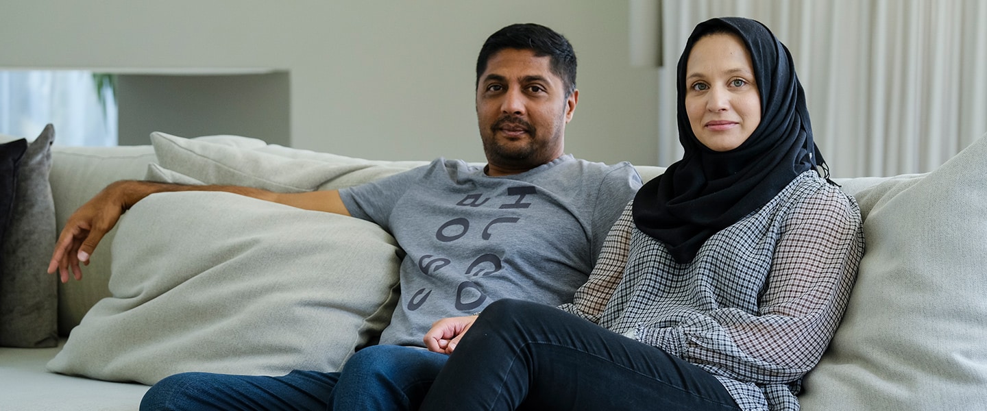 Shameer Variawa and his wife Hanifa