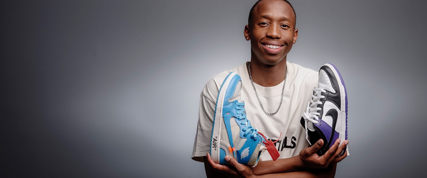 Nathi Msimanga began a side hustle buying and selling shoes online, and ...