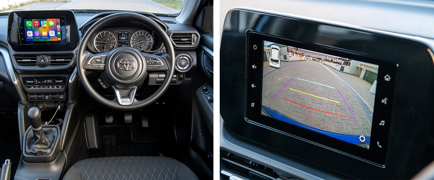 The dashboard of the new Toyota Urban Cruiser.