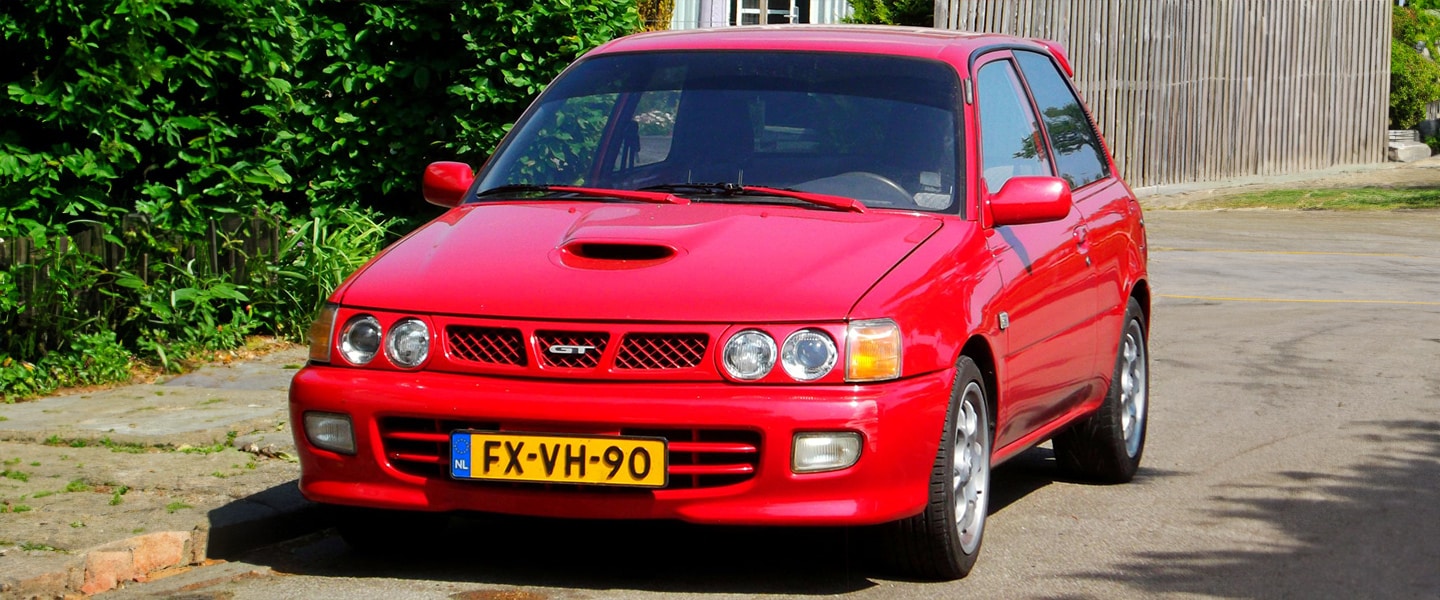 The third-generation front-wheel driven EP71 Turbo S Toyota Starlet model