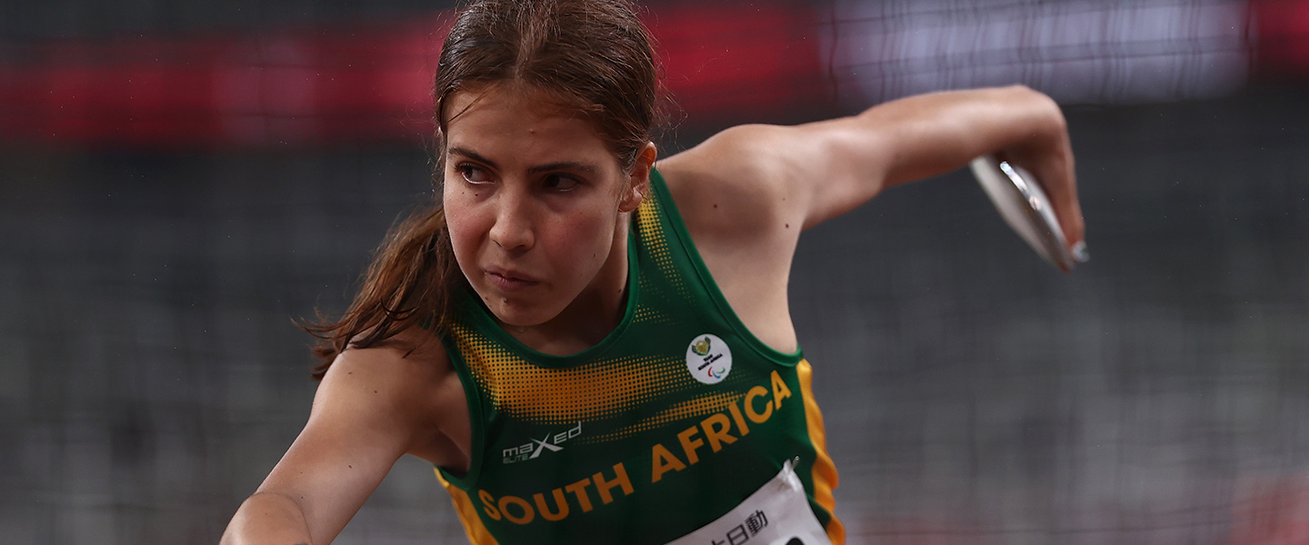 SASAPD athlete Simoné Kruger in action