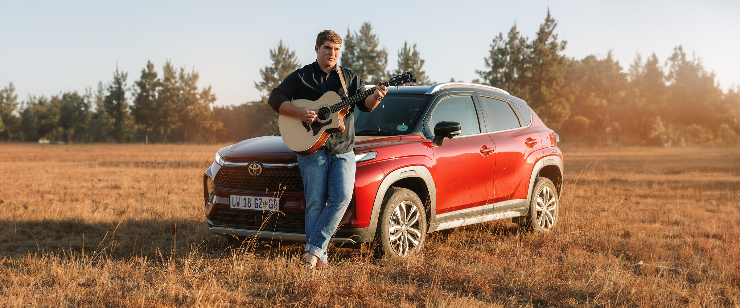 WATCH rising star Chris Steyn make music with the new Toyota Starlet Cross.
