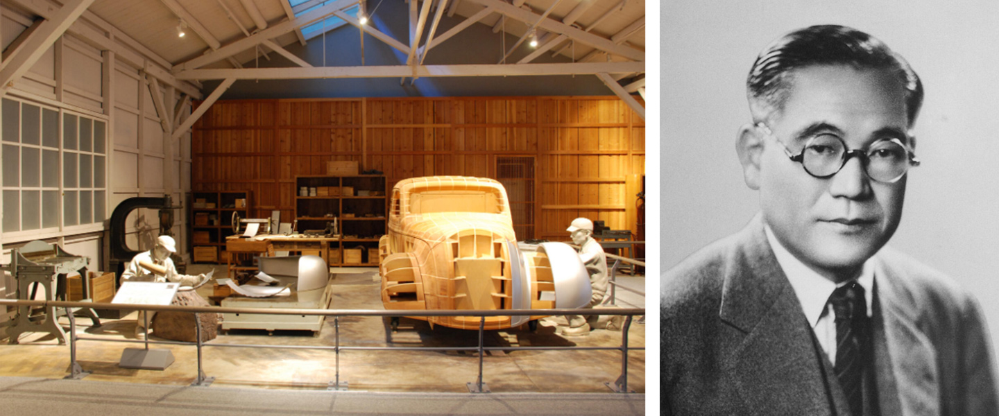 Left: A reproduction of the original prototype plant. Courtesy Toyota ...